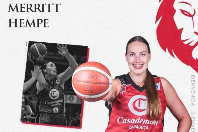 Merritt Hempe renueva con Casademont Zaragoza